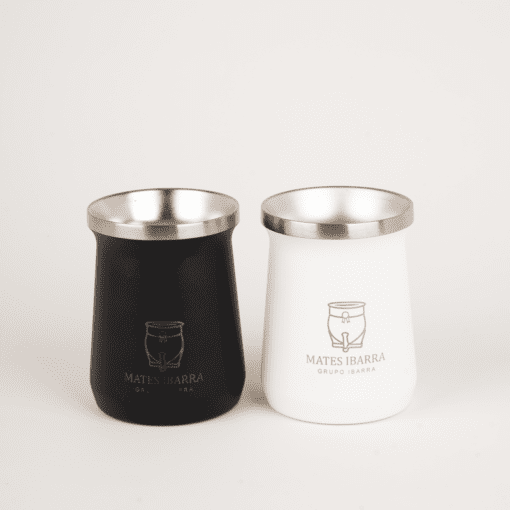 Mate de Acero Personalizado con Logo y Bombilla - Mates Ibarra